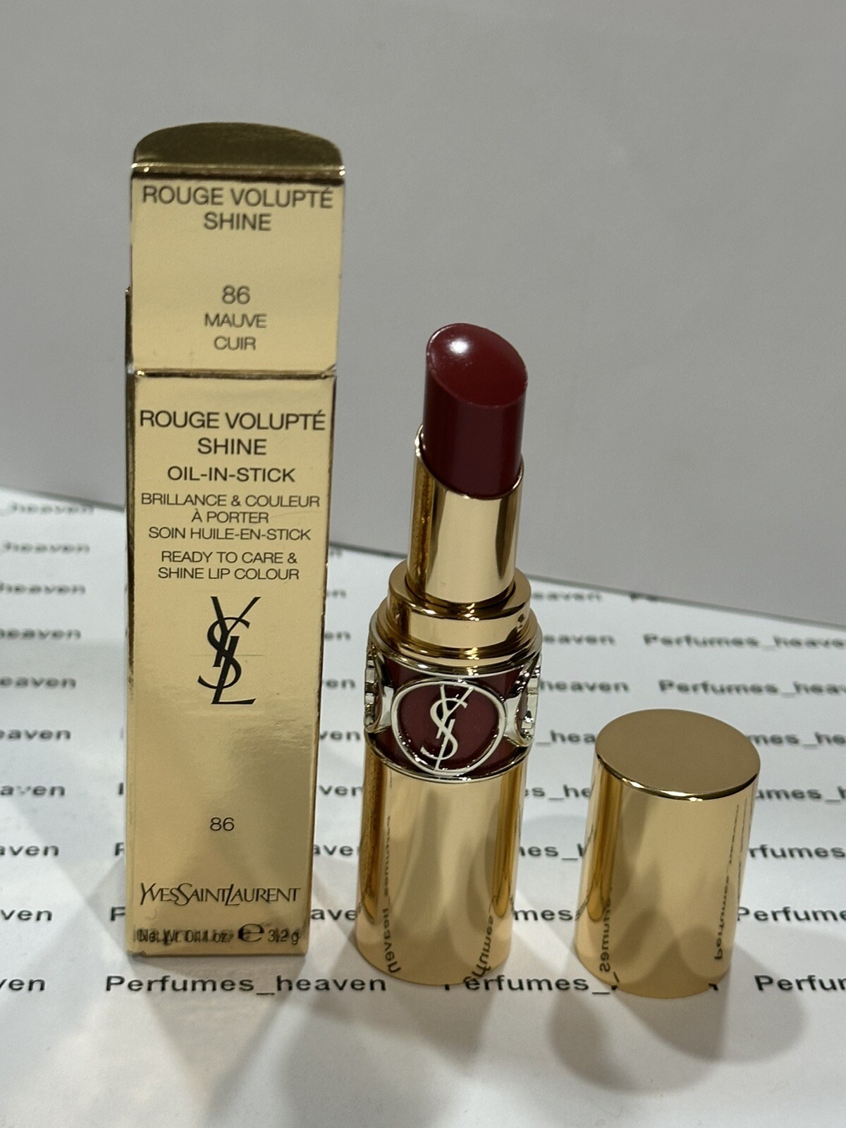 YSL Yves Saint Laurent Rouge Volupte Shine Oil In Stick Shade 86 MAUVE ...