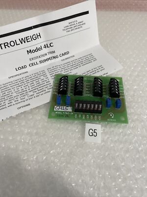 Control Weigh 4LC Load Cell Summing Card Fast Shipping!+Warranty | eBay