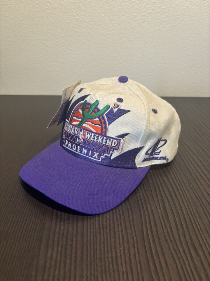 Vintage Logo Athletic NBA All Star Weekend Phoenix Snapback Shark Tooth ...
