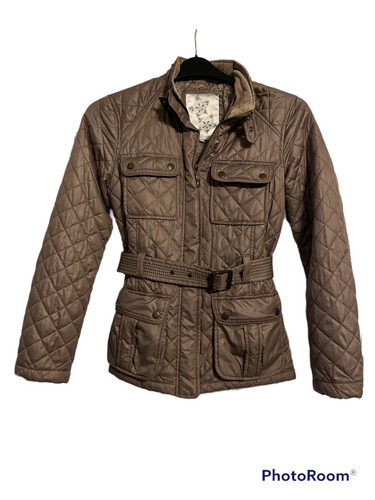 John Rocha Brown Belted Jacket Coat Size 8 Excellent Condition | eBay