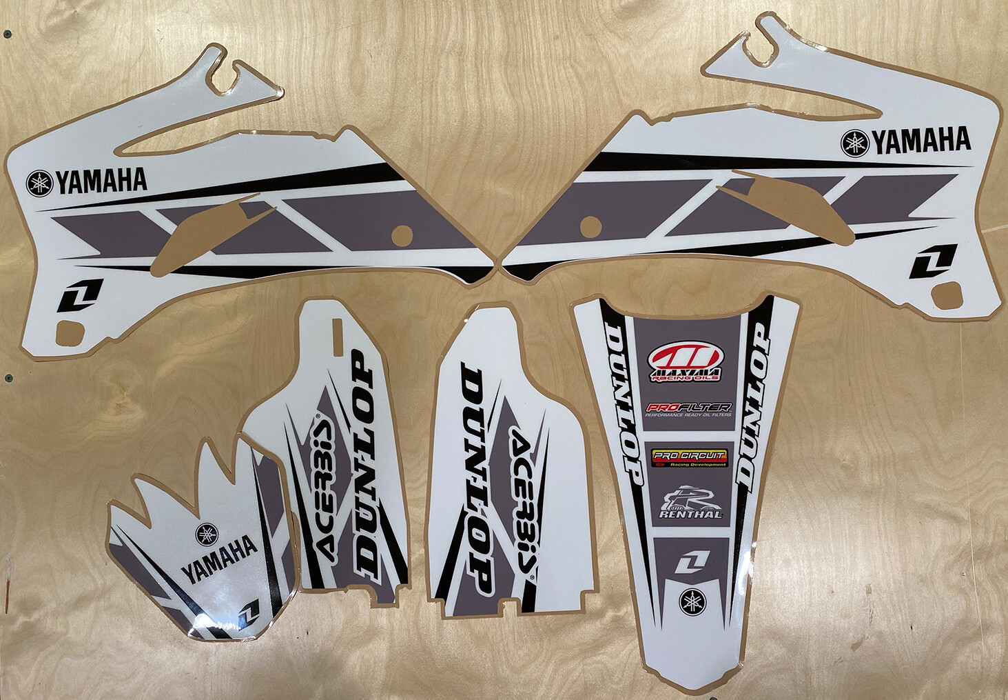 YAMAHA WR250F WR450F GLOSS FINISH MOTOCROSS GRAPHICS KIT DECALS 2007 ...