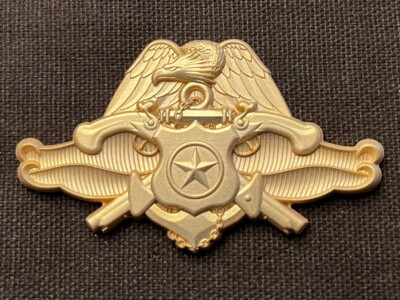 USN SECURITY FORCES SPECIALIST OFFICER BADGE; FULL SIZE ***NEWEST NAVY ...