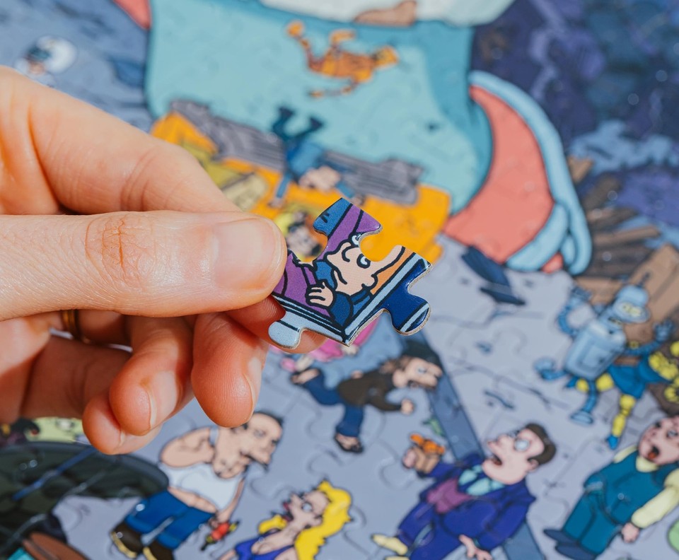 Futurama Bender vs. Zoidberg 1000-Piece Jigsaw Puzzle Toynk Exclusive | eBay UK