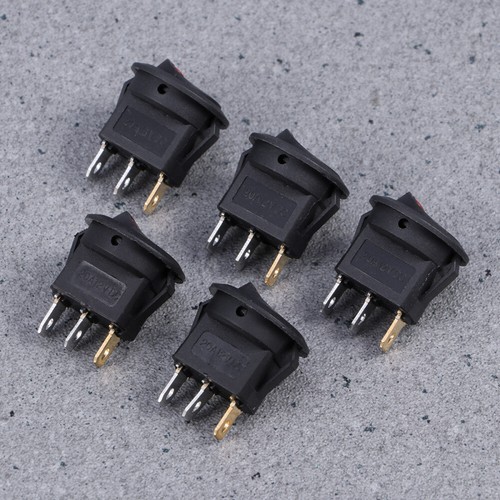 5pcs Push Button Switch 3 Pin Switch Toggle Switch Dpdt Rocker Switch ...