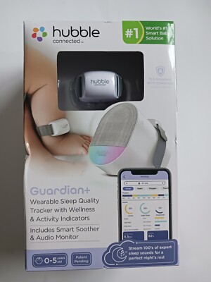*NIB* Hubble Guardian + Sleep Tracker for Babies - Monitor - Bluetooth ...