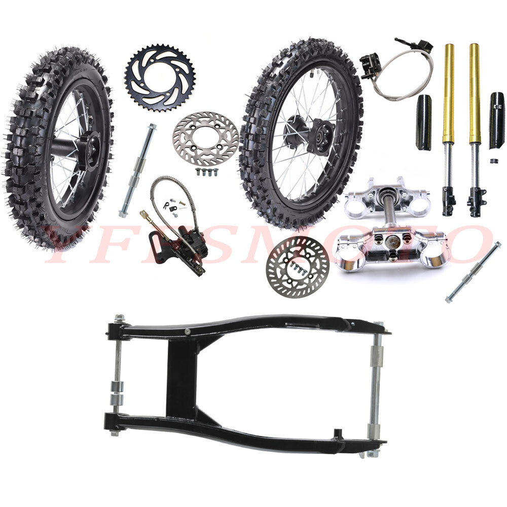 14'' & 12'' Wheel Tire Rims SwingArm Front Forks Triple Tree Full Kits for Trail | eBay