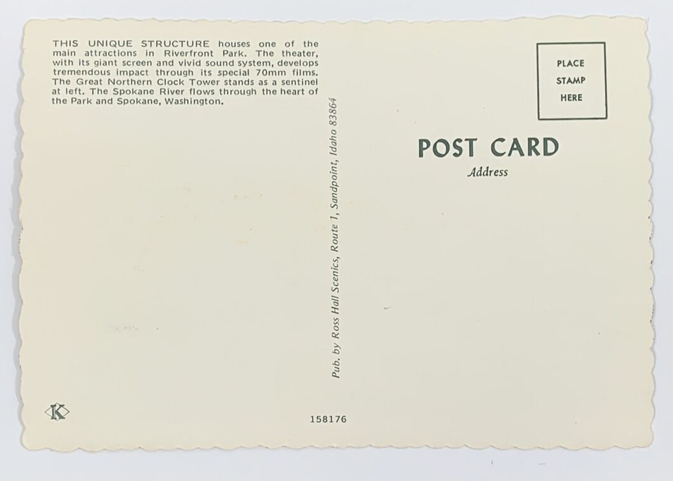 Imax Theater Along Spokane River in Riverfront Park Washington Postcard ...