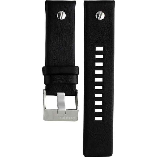 Genuine Diesel Watch Replacement Strap for DZ7256 Black Leather With ...