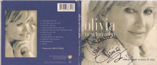Olivia Newton-John signed/autographed cd album - Indigo, Women Of Song ...