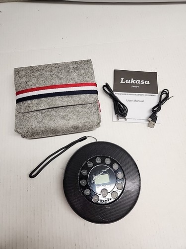 Lukasa Portable Bluetooth CD Player Built-in Speaker,Rechargeable blue ...