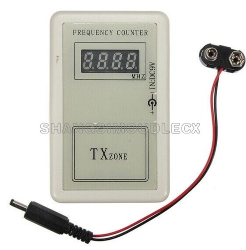 250-450MHZ RF Frequency Detector Cymometer Meter Scanner Counter Remote ...