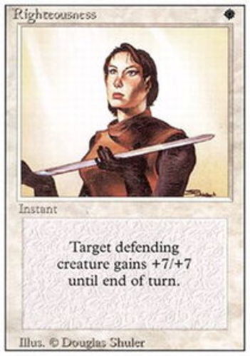 Righteousness HP, English MTG Revised Edition | eBay