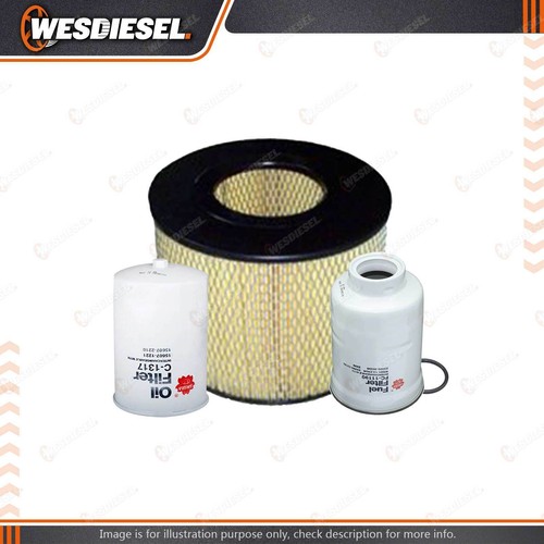 Sakura Filter Service Kit Oil Air Fuel for Toyota Coaster Bus XZB50 4.0 ...