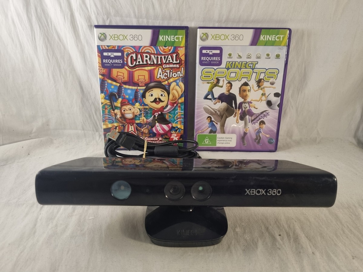 Xbox 360 250gb Console Kinect Sensor Games Sports Microsoft Xbox 360