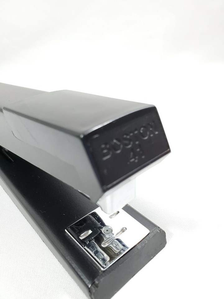 Vintage Boston 41 Stapler Mid Century Black "Hunt" Made USA Very Nice ...