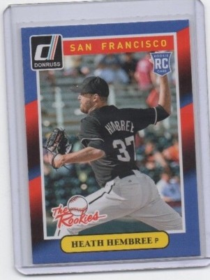 Heath Hembree RC Rookie Card Donruss The Rookies San Francisco Giants ...