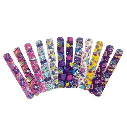 Wrist Snap Slap Bands Kids Party Favor Novelty Toys Play band 90's ...