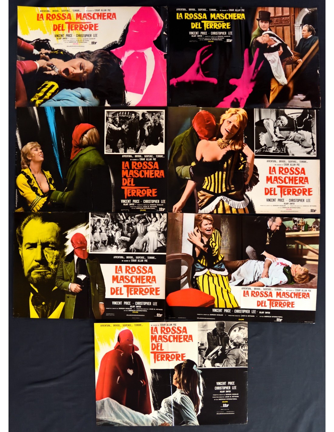 Fotobusta The Rossa Mask Del Terrore Vincent Price Christopher Lee F364 ...