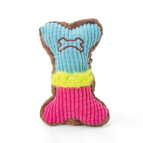 Plush Squeaky Bone Chew Toy for Dogs Small Medium Breed Puppy ...