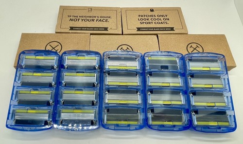 LOT (20) Dollar Shave Club Executive Razor 6-Blade Refill Cartridges ...