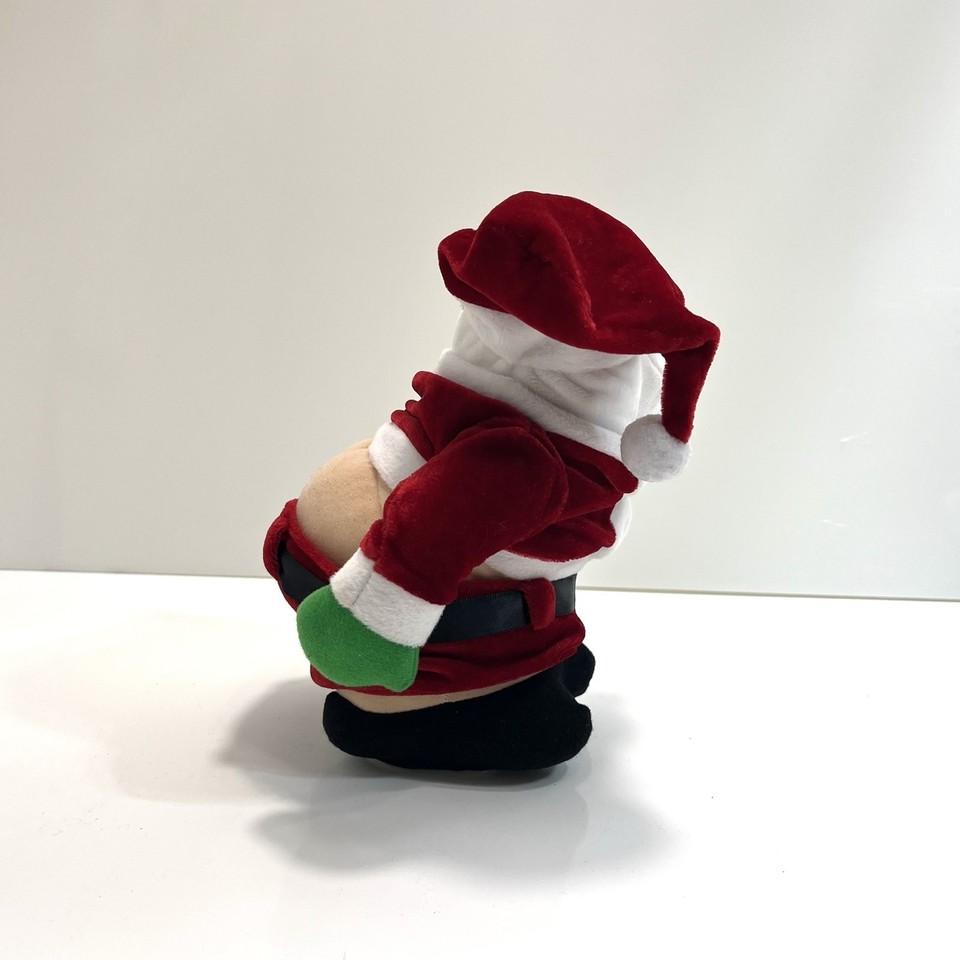 Kiss My A$$ Talking Animated Mooning Santa Animatronics Spencers ...