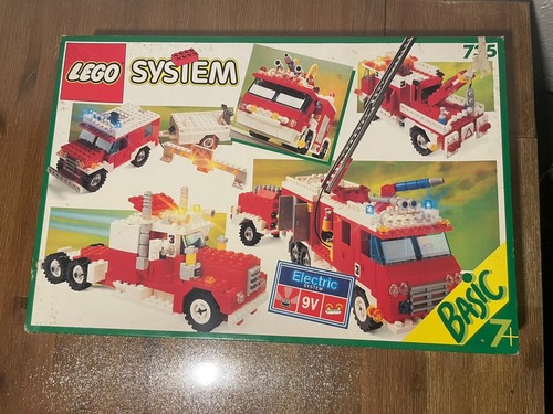Lego 735 Basic Building Set 1990 Feuerwehr KOMPLETT mit OVP & BA SELTEN ...
