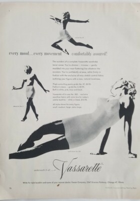 1955 womens Vassar vassarette one piece girdle bra garters vintage ...