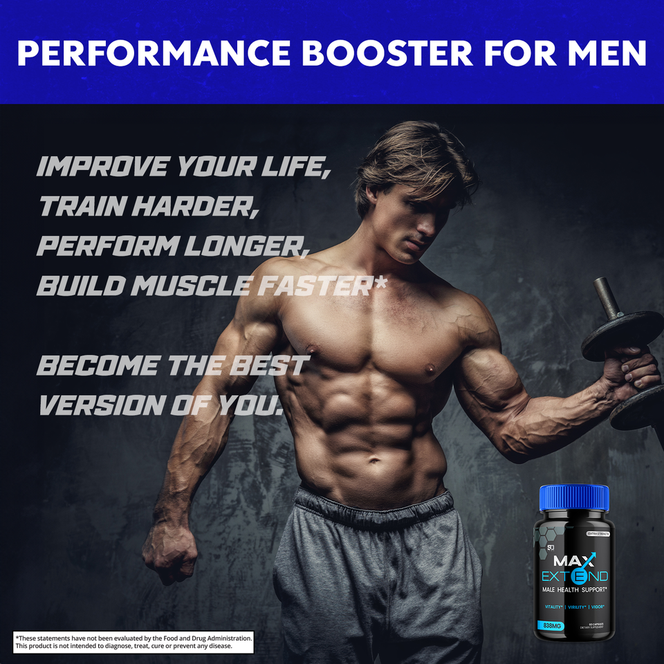 Max Extend Male Health Support Pills to Boost Vitality Virility Vigor 1 ...