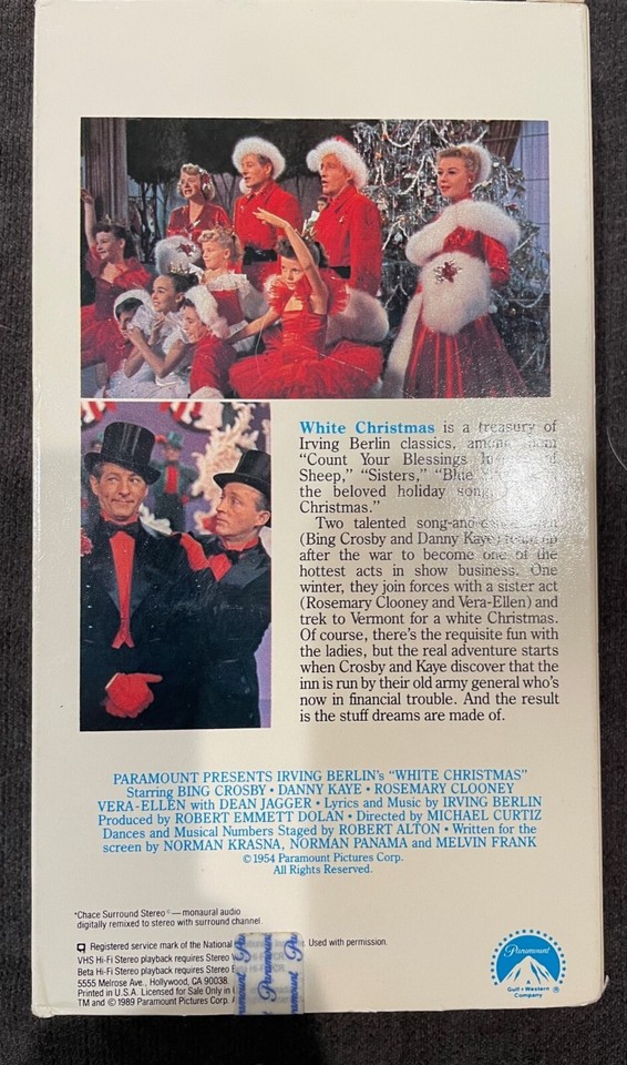 WHITE CHRISTMAS VHS VIDEO BRAND NEW | eBay