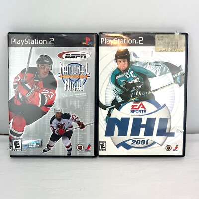 PS2 Games ESPN National Hockey Night & NHL 2001 LOT Complete w/ Manuals ...