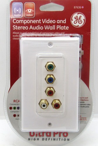 GE Component Video/Stereo/Audio Wall Plate, 87636. | eBay