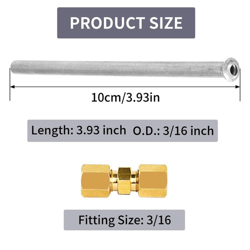 Brake Line Repair Kit Upgraded 3/16 Stainless Steel Brake Line ...