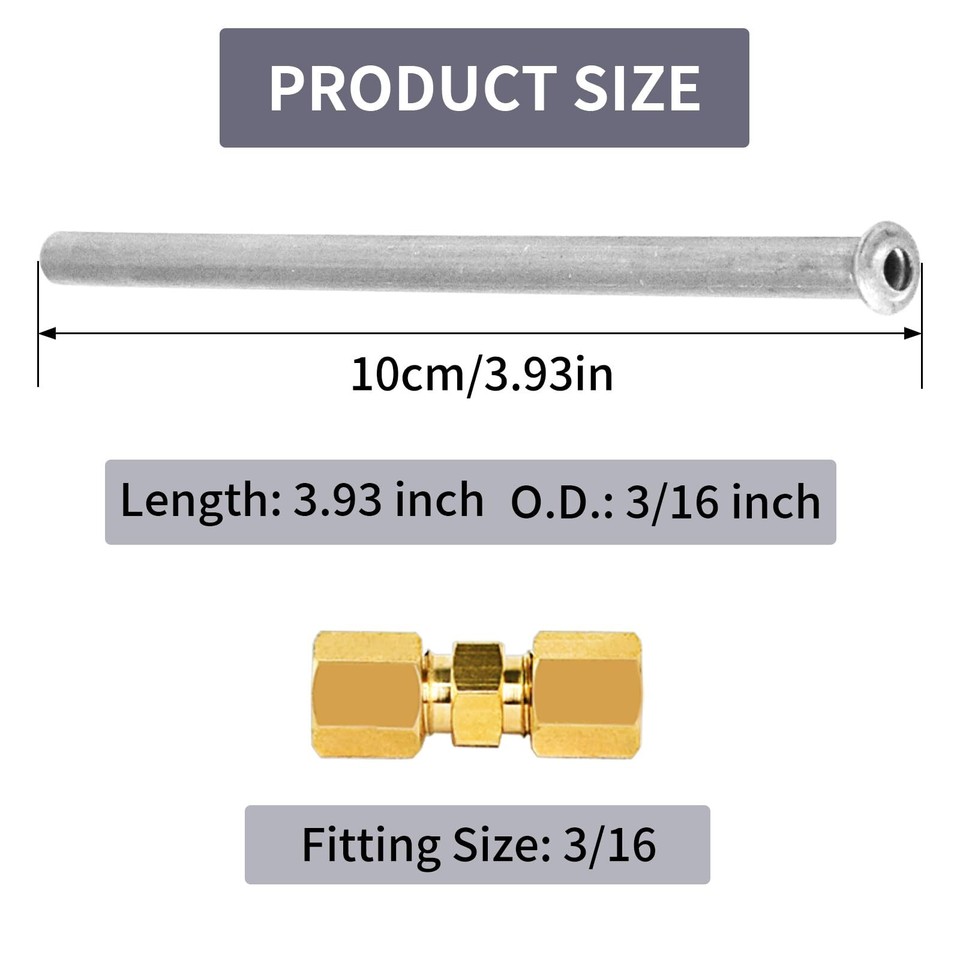 Brake Line Repair Kit Upgraded 3/16 Stainless Steel Brake Line ...