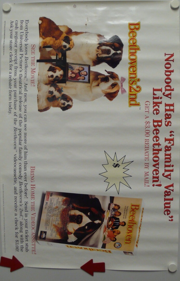 Poster Validation of Rebate When You Buy Beethoven/Ticket to Beethoven ...