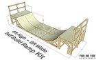4ft High Skate Ramp Halfpipe - Mini Ramp Kit - Self Build - DIY, BMX ...