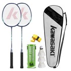 Kawasaki Badminton Racket Professional Badminton Sets of 2 Lightweight ...