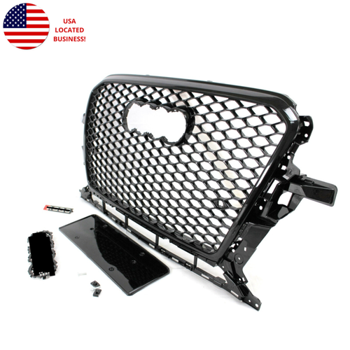 for 2013- 2017 Q5 SQ5 front bumper upper main grille RSQ5 style upgrade ...