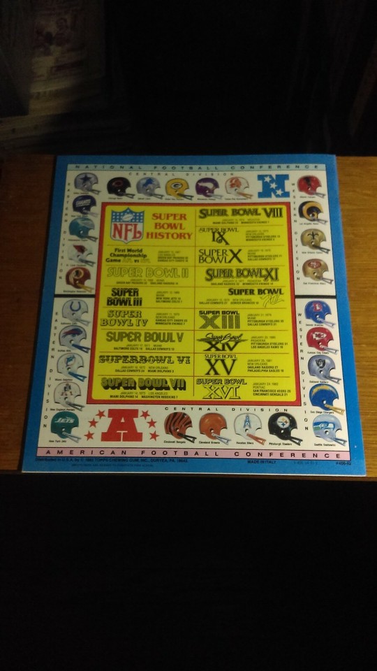 Unused 1982 Topps Football Sticker Album (Joe Montana) EX-MT | eBay