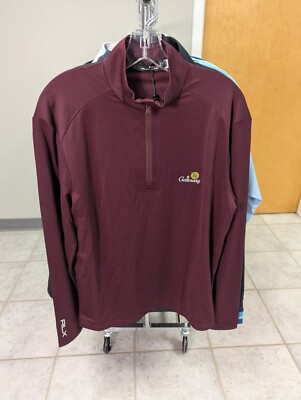 NWT MEN'S RALPH LAUREN RLX 1/4 ZIP PULLOVER, SIZE: M, COLOR: RED (M13 ...