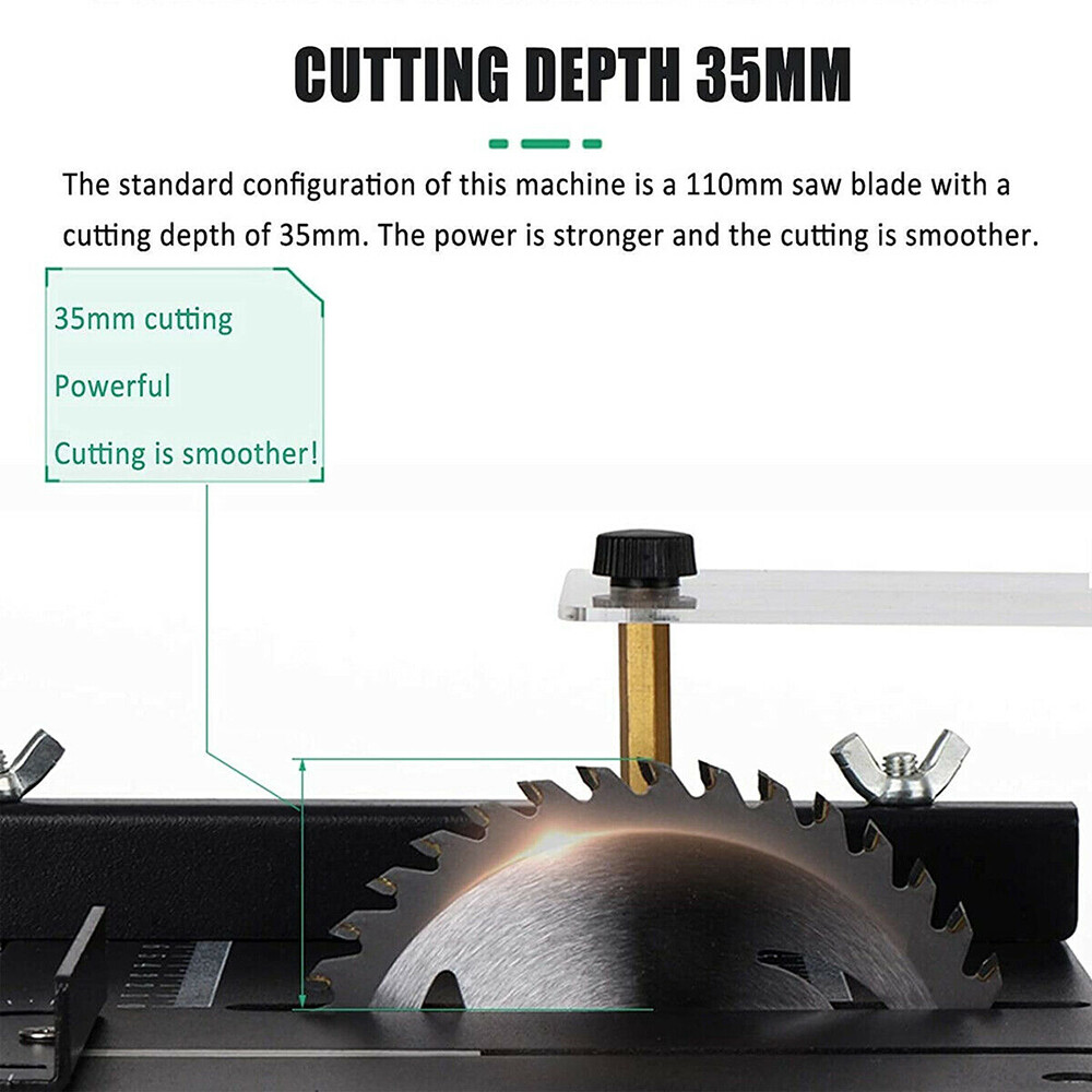 Mini Table Saw Woodworking Cutting Tool Polish Machine Multifunctional ...