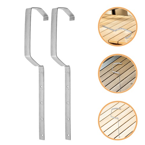 4 Pcs Gutter Bracket Heavy Duty Rain Accessory Fixed Racks Roof ...