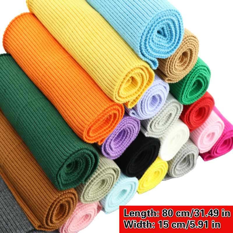 Cotton Knit Rib Fabric Sweater Jacket Waistband Cuffs Ribbed Trim ...