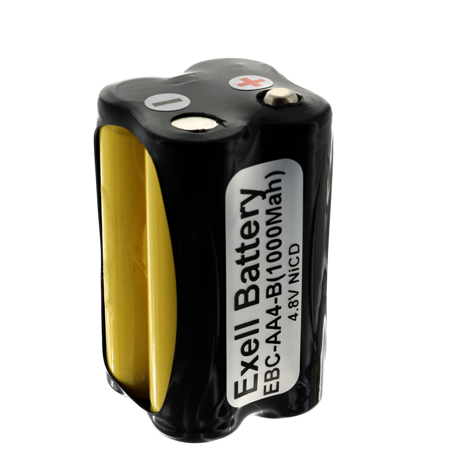 Exell Custom 4.8V 1000mAh NiCd 4xAA Square Button Top Battery Pack | eBay