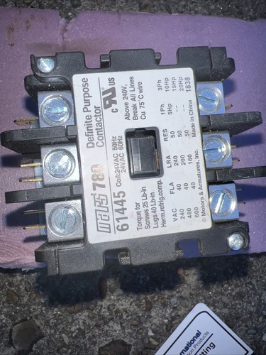 Mars 780 61445 Definite Purpose Contactor 24VAC Coil | eBay