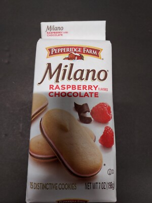 Lot Of 3- Pepperidge Farm Milano Cookies Raspberry Chocolate, 7 oz ...