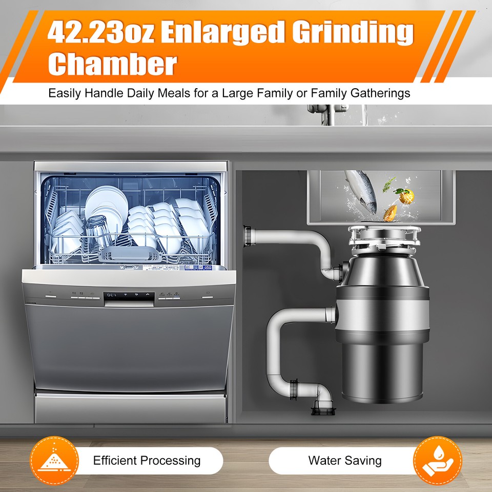 For Home Kitchen Sink Food Waste Disposer With Air Switch Food Waste ...