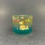 Vtg Lucite Flower and Shell Paperweight Clear with Green Base Made in ...