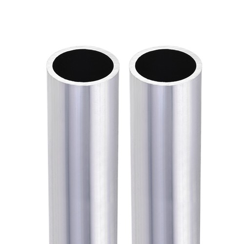 2Pack 11.8"x0.98"x0.83" Round Tube Seamless 6063 Aluminum Straight ...