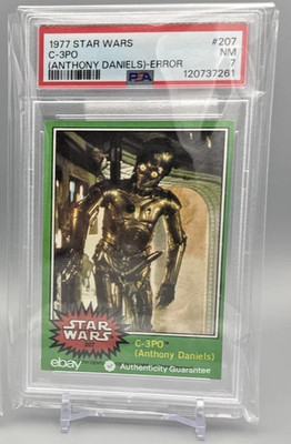 C-3PO "Golden Rod" Error 1977 Topps Star Wars #207 | eBay