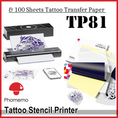 Phomemo TP81 Wireless Tattoo Template Printer New for Tattoo Artists ...
